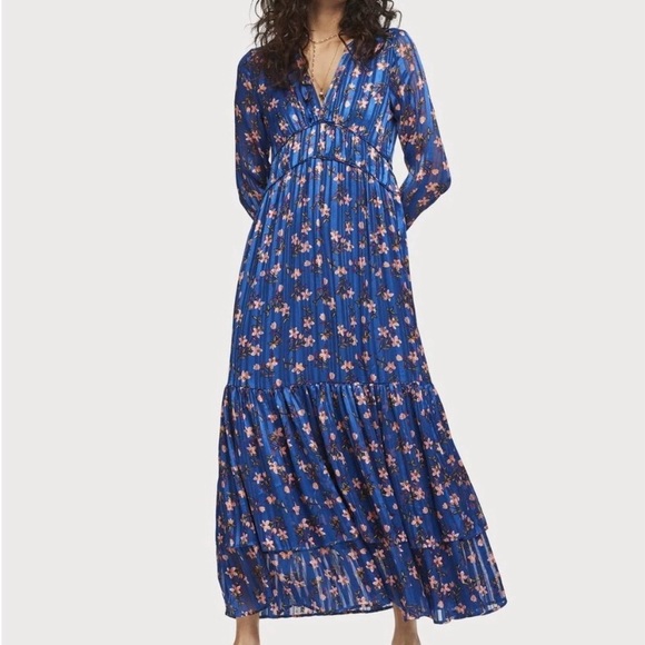 Scotch & Soda | Dresses | Scotch Soda Blue Floral Dress | Poshmark